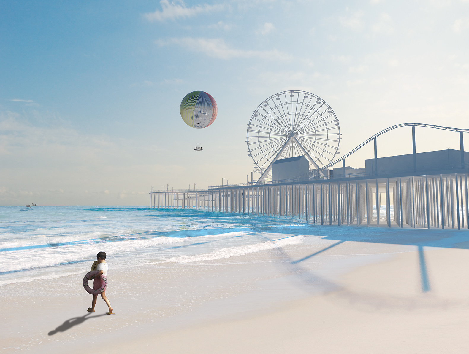 Big Beach Balloon - Land Art Generator