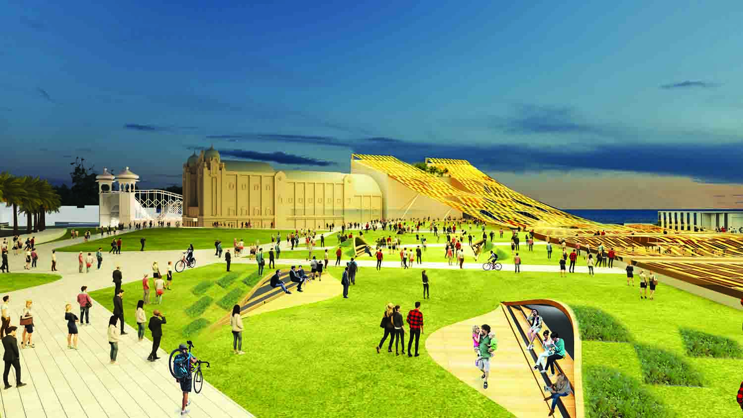 Swooping canopy of 8,600 solar panels can power up to 900 Melbourne ...