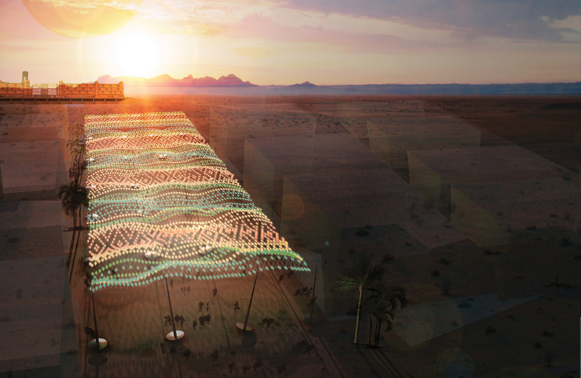 Interwoven Brings Traditional Textiles to Scale of the City - Land Art ...